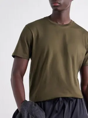 Sunspel Riviera Cotton-jersey T-shirt - Green