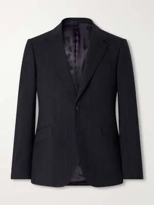 Mr P. Slim-fit Pinstriped Wool-fresco Blazer