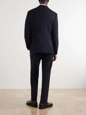 Mr P. Slim-fit Pinstriped Wool-fresco Blazer