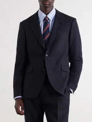 Mr P. Slim-fit Pinstriped Wool-fresco Blazer
