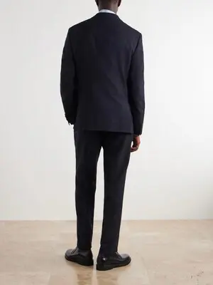 Mr P. Slim-fit Pinstriped Wool-fresco Blazer