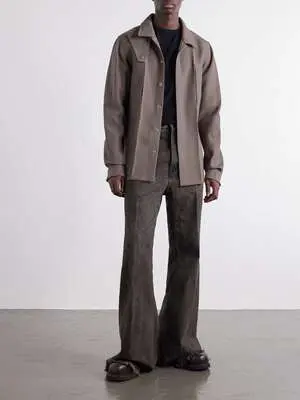 Rick Owens Virgin Wool Drill Overshirt