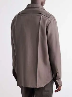 Rick Owens Virgin Wool Drill Overshirt