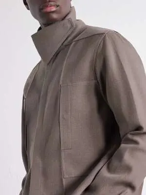 Rick Owens Virgin Wool Drill Overshirt