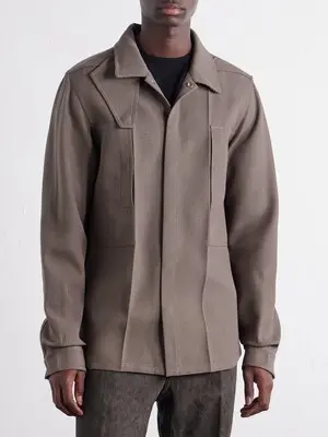 Rick Owens Virgin Wool Drill Overshirt