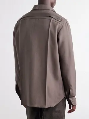 Rick Owens Virgin Wool Drill Overshirt