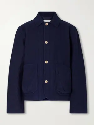 Folk Prism Cotton Jacket - Blue