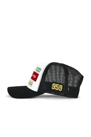 PORSCHE X Revolve Collaboration Trucker Hat - Black Multi