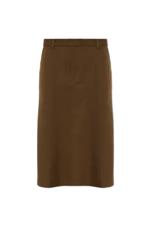 GESTUZ Gzstacy A-line Midi Skirt - Brown