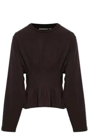 GESTUZ Gzinez' Fitted Long-sleeve Cotton Top