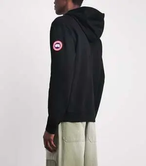 Canada Goose Organic Cotton Zip-up Hoodie With Embroidered Logo