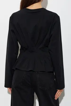GESTUZ Gzinez Cotton Top With Peplum Detail