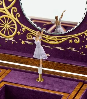 Wolf Ballet Cinderella Musical Jewellery Box