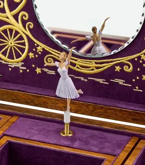 Wolf Ballet Cinderella Musical Jewellery Box