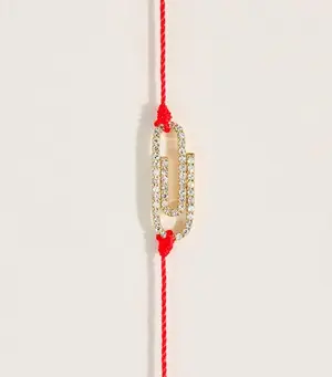 REDLINE Yellow Gold And Diamond Trombone Bracelet