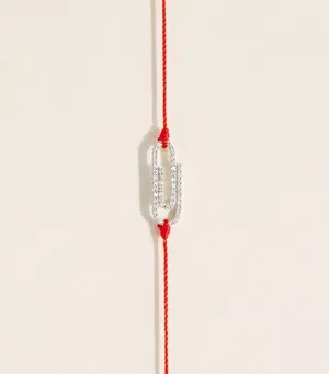 REDLINE White Gold And Diamond Trombone Bracelet