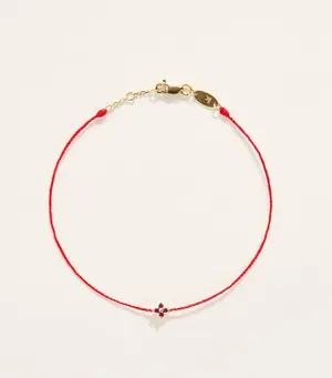 REDLINE Yellow Gold And Ruby Shiny Rubis Bracelet