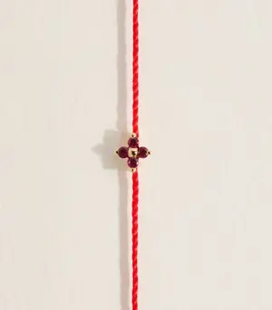 REDLINE Yellow Gold And Ruby Shiny Rubis Bracelet