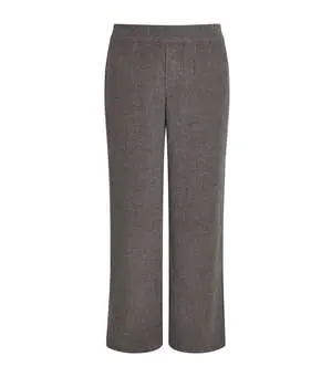 WON HUNDRED Wool-viscose Leon Wide-leg Trousers - Brown