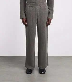 WON HUNDRED Leon Wide-leg Trousers In Wool-viscose