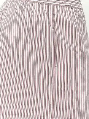Brunello Cucinelli Striped Cotton And Silk Blend Shorts
