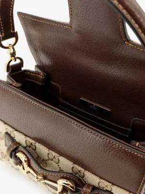 Gucci Horsebit Duomo Gg Canvas Handbag