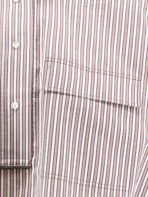 Brunello Cucinelli Striped Cotton And Silk Blend Shirt