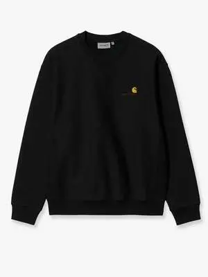 Carhartt Work In Progress American Script Cotton Blend Sweatshirt - Black