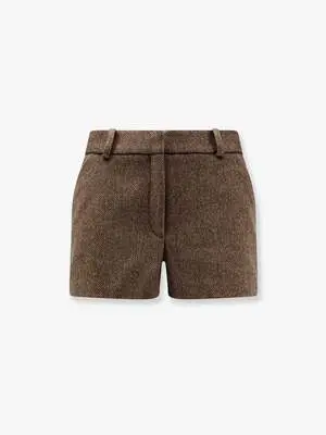 THE FRANKIE SHOP Kate Wool Blend Shorts