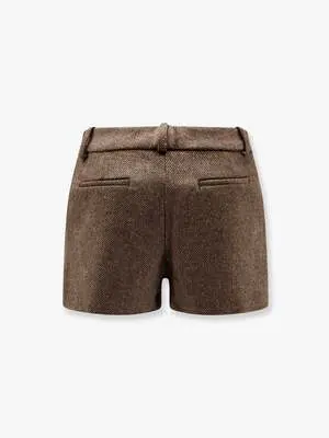 THE FRANKIE SHOP Kate Wool Blend Shorts