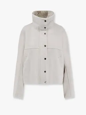 Brunello Cucinelli Wool And Cashmere Blend Jacket With Monili Detail