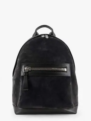 TOM FORD Suede Backpack With Maxi Zip On The Front