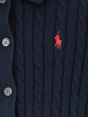 Polo Ralph Lauren Cotton Cardigan With Braided Knit