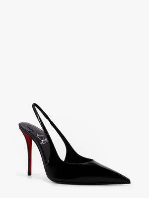 CHRISTIAN LOUBOUTIN Miss Z Patent Leather Slingback Décollet