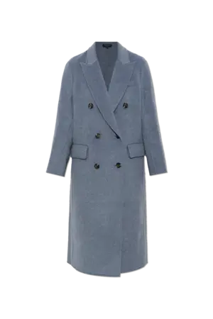 Rag & Bone Double-breasted Wool Cashmere Blend Coat - Blue