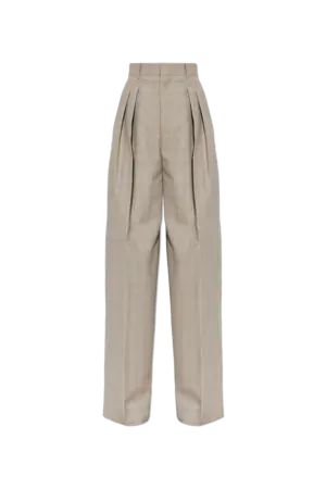 Bottega Veneta Wool Wide-leg Pleated Pants