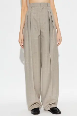 Bottega Veneta Wool Wide-leg Pleated Pants
