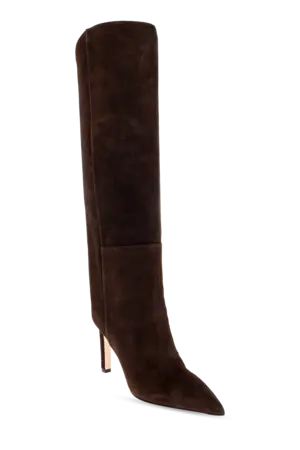 JIMMY CHOO Alizze Suede Knee-high Stiletto Boots
