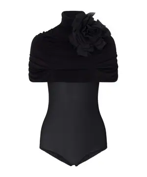 Magda Butrym Draped High-neck Bodysuit