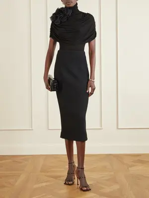 Magda Butrym Draped High-neck Bodysuit