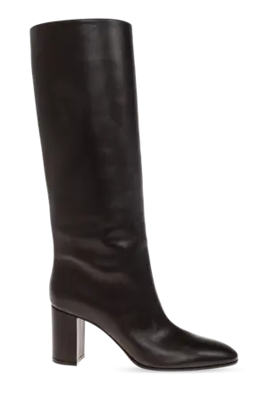 GIANVITO ROSSI Dana' Knee-high Block Heel Boots In Calf Leather - Brown