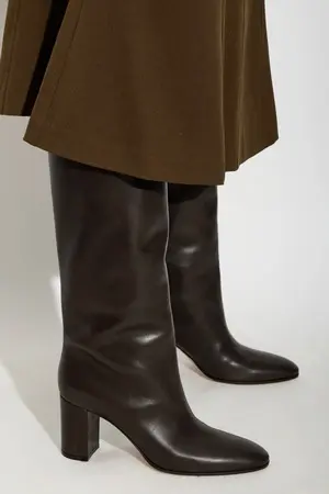 GIANVITO ROSSI Dana' Knee-high Block Heel Boots In Calf Leather