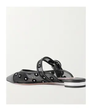 AQUAZZURA Crystal-embellished Mules