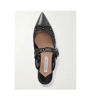 AQUAZZURA Crystal-embellished Mules