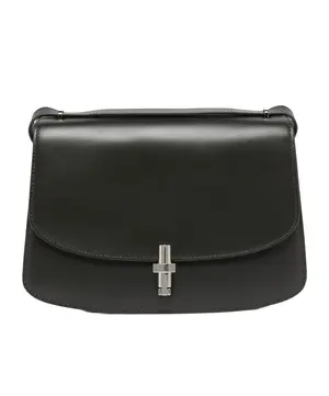 THE ROW Sofia Clamshell Saddle Bag - Black