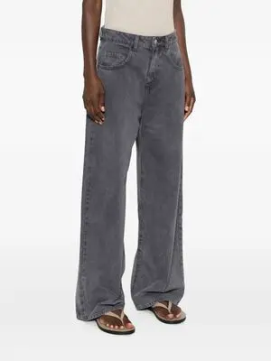 ICON DENIM LOS ANGELES Faded Wide-leg Jeans