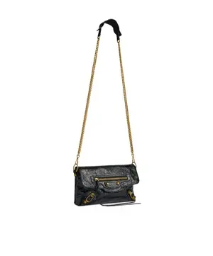 Balenciaga Le City Clutch With Chain