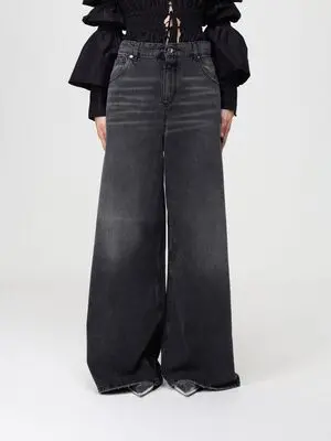 Blumarine Whiskering-effect Jeans