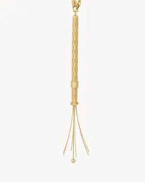 Saint Laurent Metal Necklace Shaped Like A Cocktail Stirrer