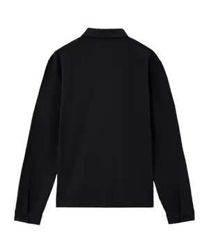 Stone Island Slim-fit Long-sleeve Polo With Tonal Compass Patch